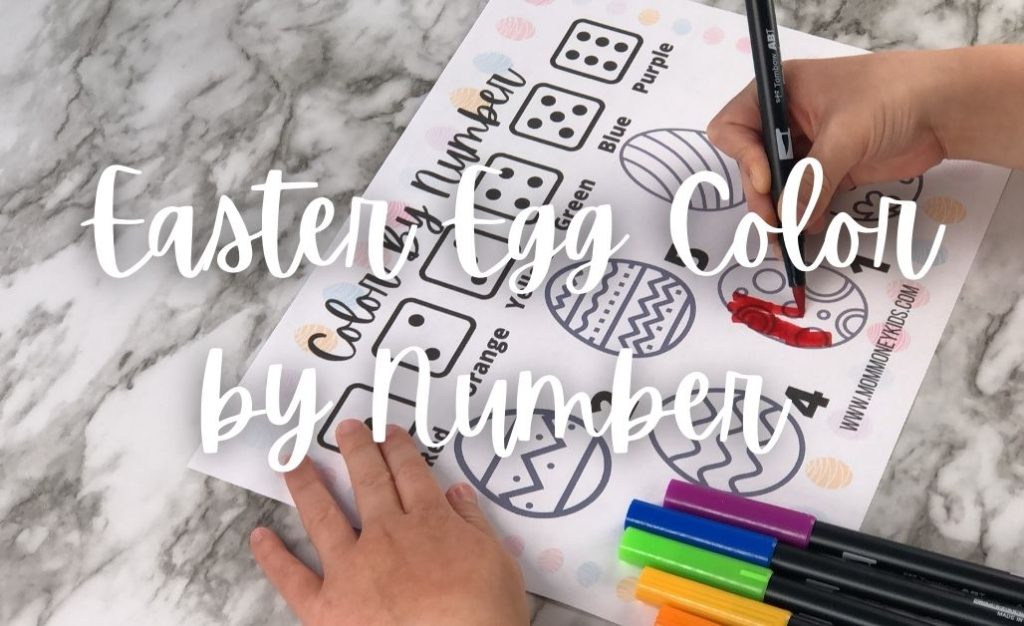 Easter Egg Color By Number - Mom Money Kids